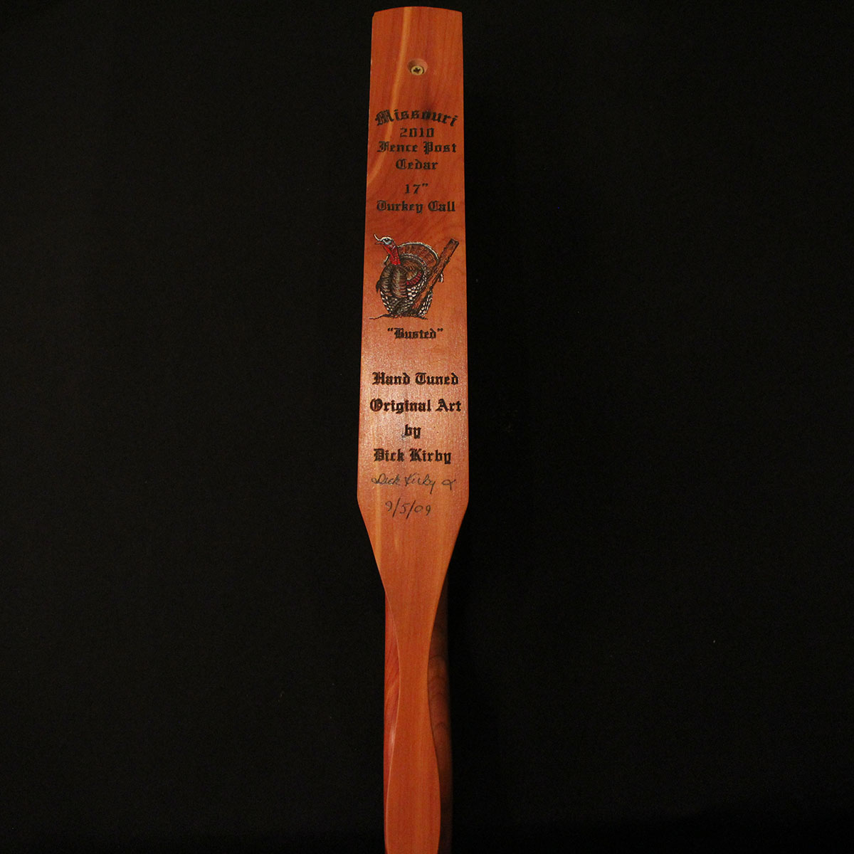 Dick Kirby – Fence Post Cedar 17″ Turkey Call – Quaker Boy